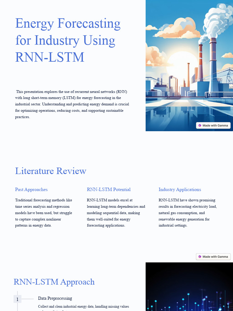 Energy Forecasting For Industry Using RNN LSTM | PDF | Forecasting ...
