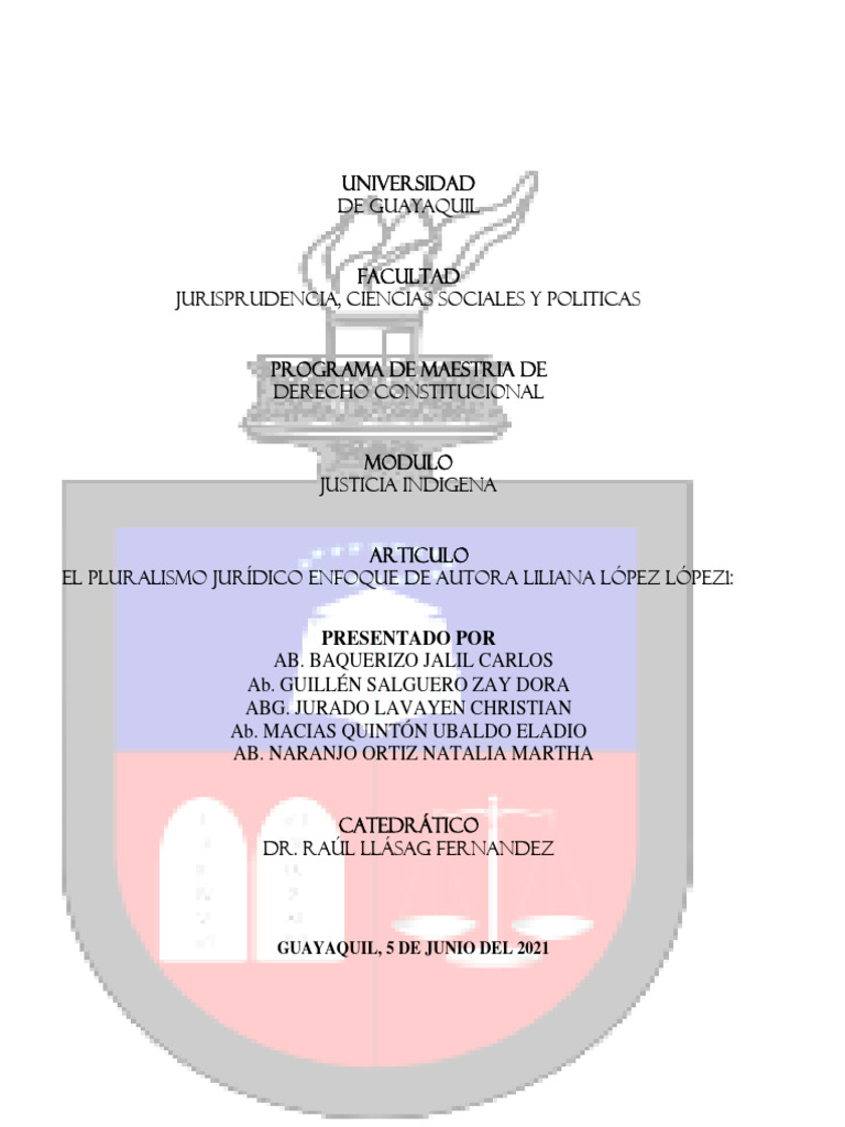Pluralismo Jurídico y Justicia Indígena | PDF | Paradigma | Teoría