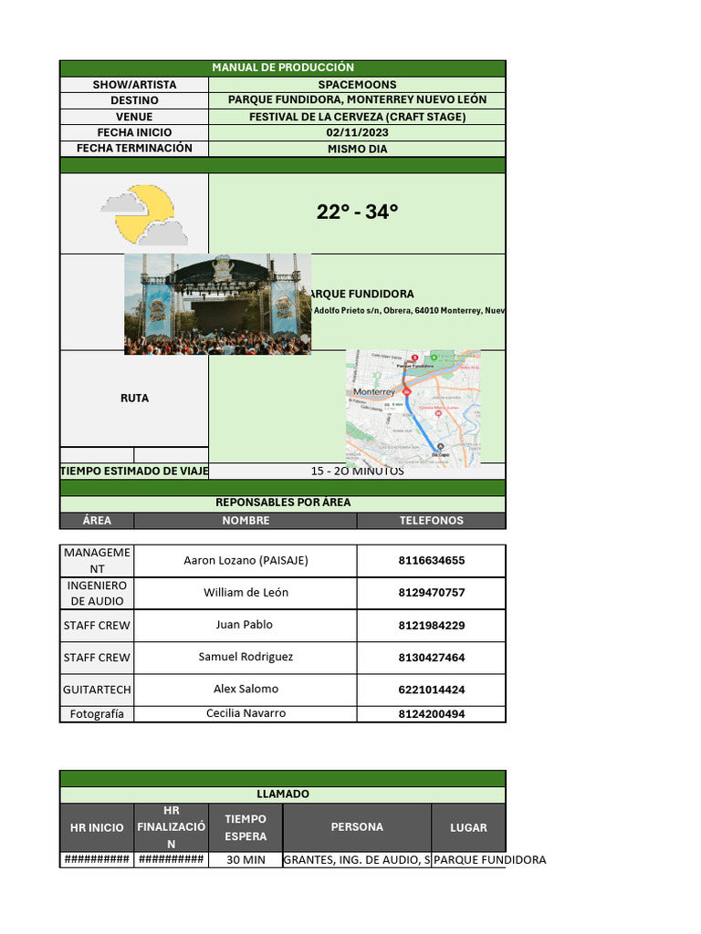 Manual Producción SPMNS - OFI | PDF