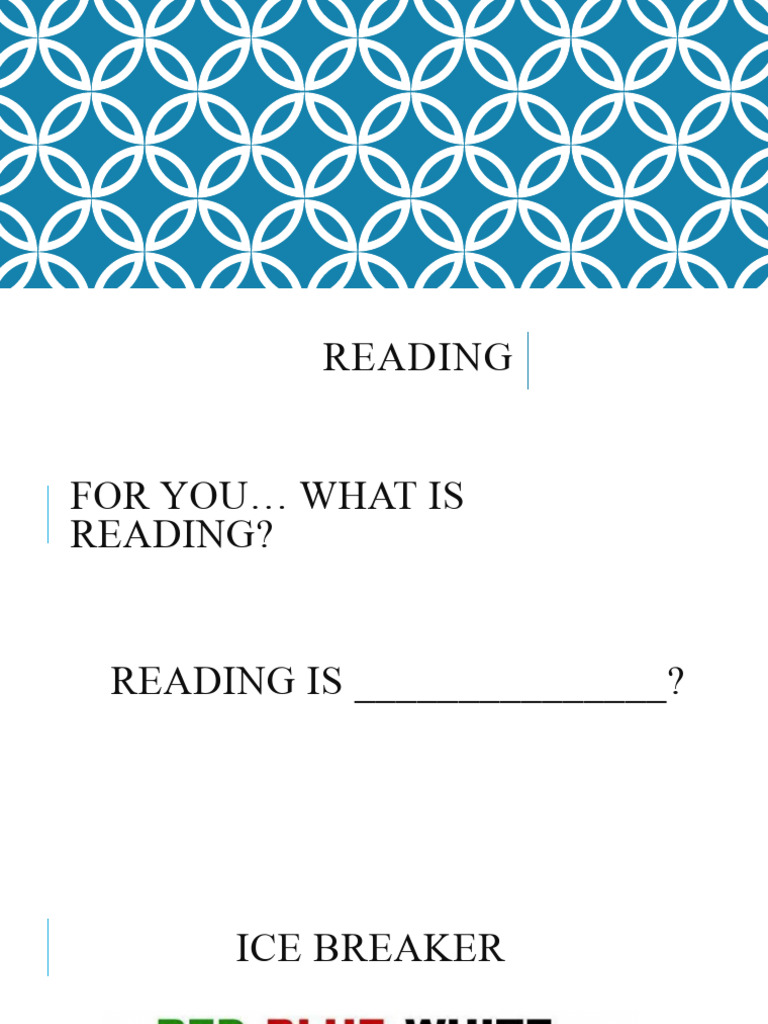 REading | PDF | Reading Comprehension | Learning REading | PDF | Reading Comprehension | Learning