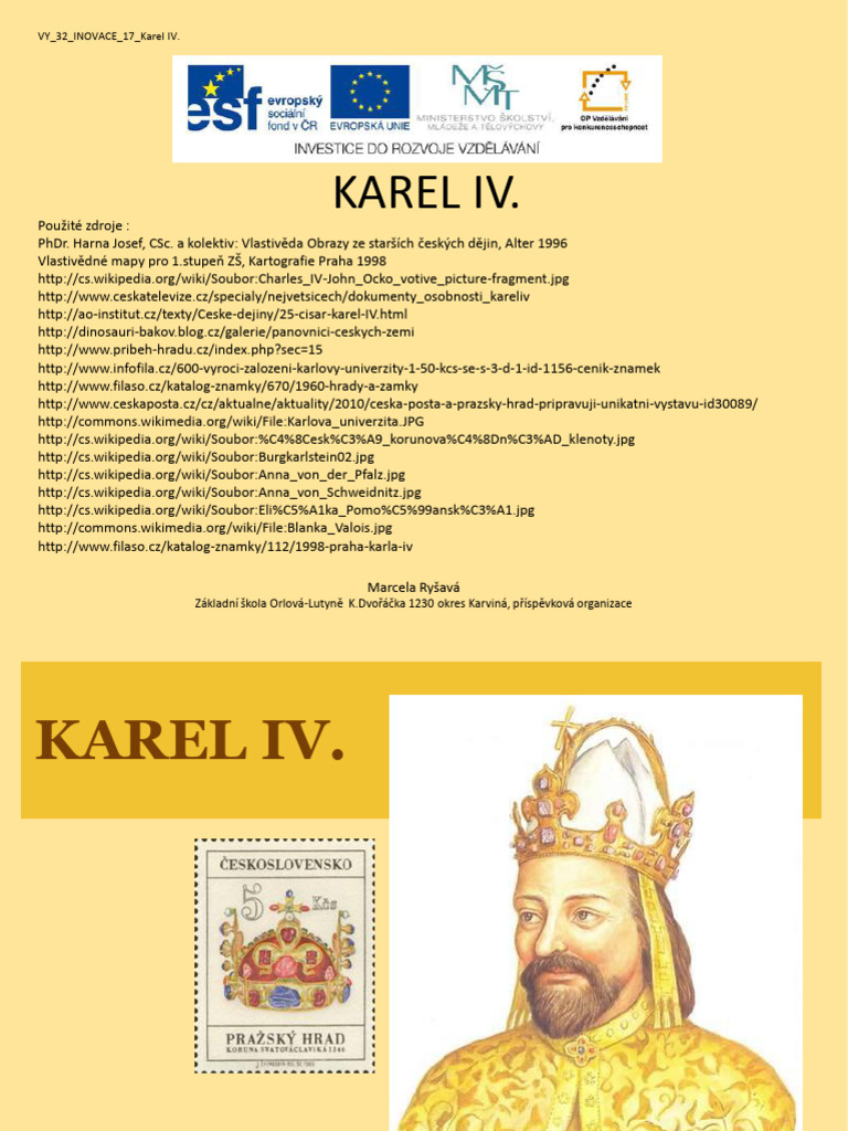 Karel IV. - Prezentace | PDF
