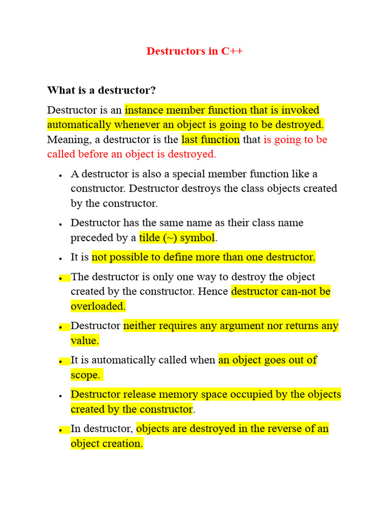 Reference Material II | PDF | Constructor (Object Oriented Programming) | Programming