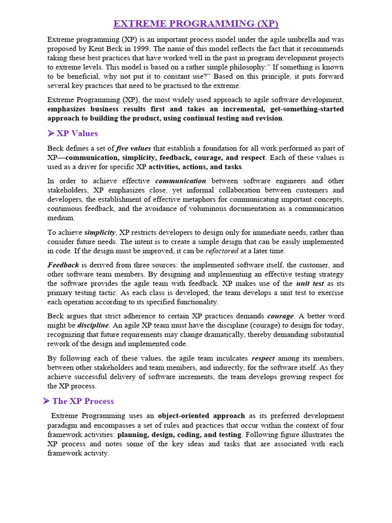 Extreme Programming, Industrial XP and Scrum | PDF | Scrum (Software ...