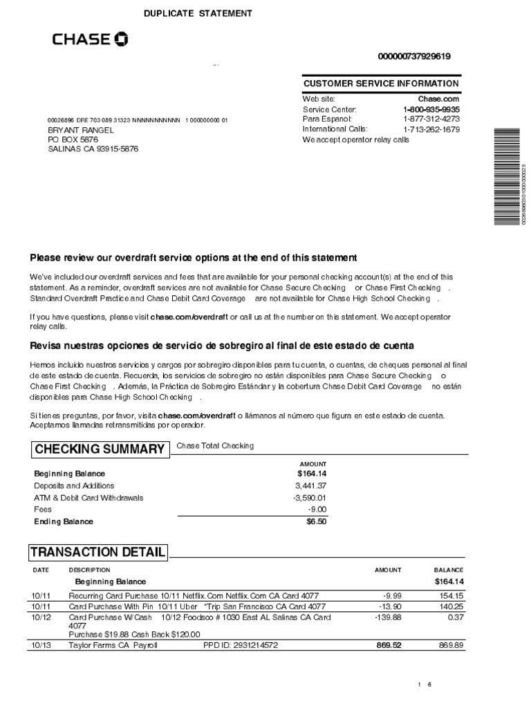 List | PDF | Overdraft | Transaction Account