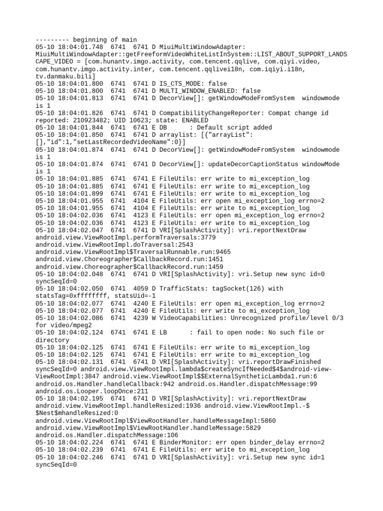 Logcat 1715353441638 | PDF | Computer Engineering | Computing Platforms