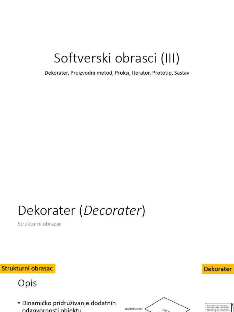 Softverski Obrasci III | PDF