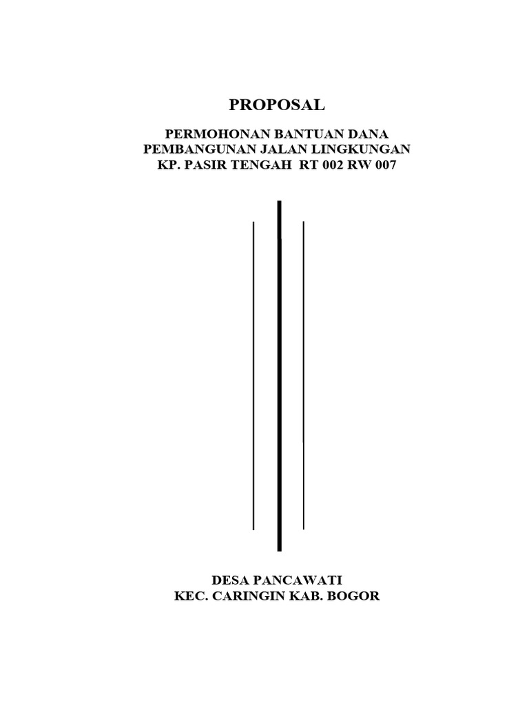 Proposal Jaling | PDF | Perjalanan | Griya & Taman