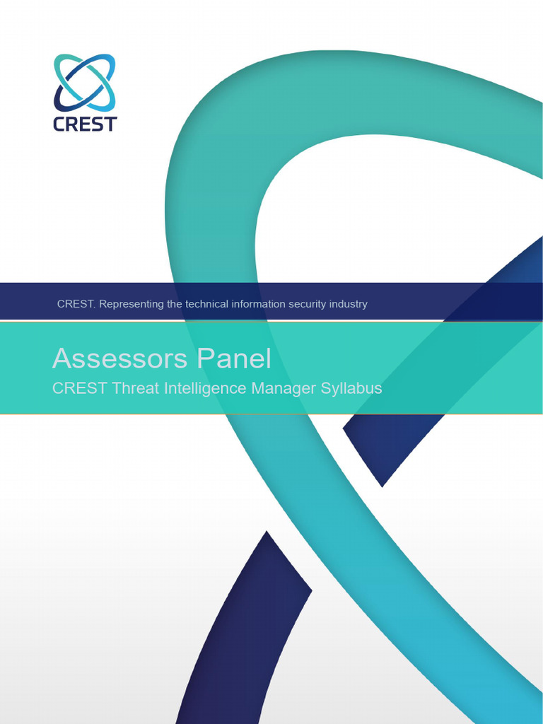CREST Threat Intelligence Manager Examination Syllabus | PDF | Computer ...