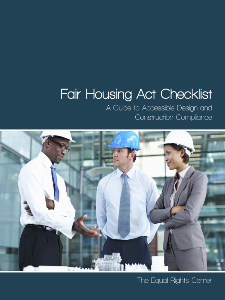 fha_checklist | PDF | Americans With Disabilities Act Of 1990 | Door