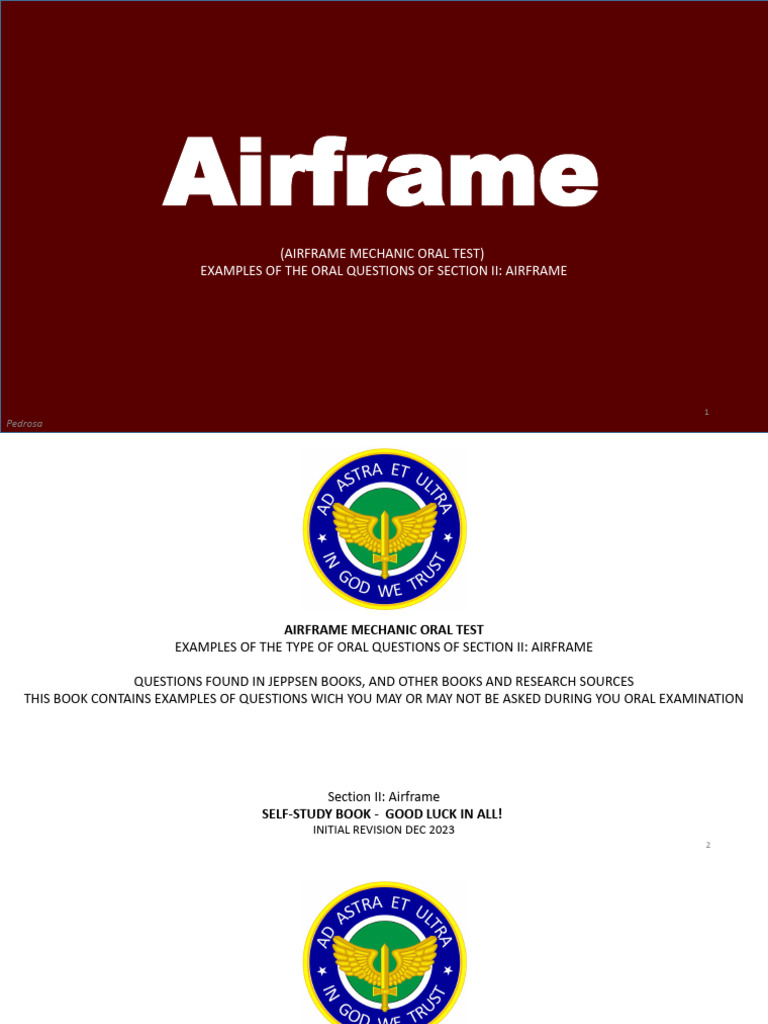 Airframe Oral Questions-1 | PDF | Adhesive | Paint