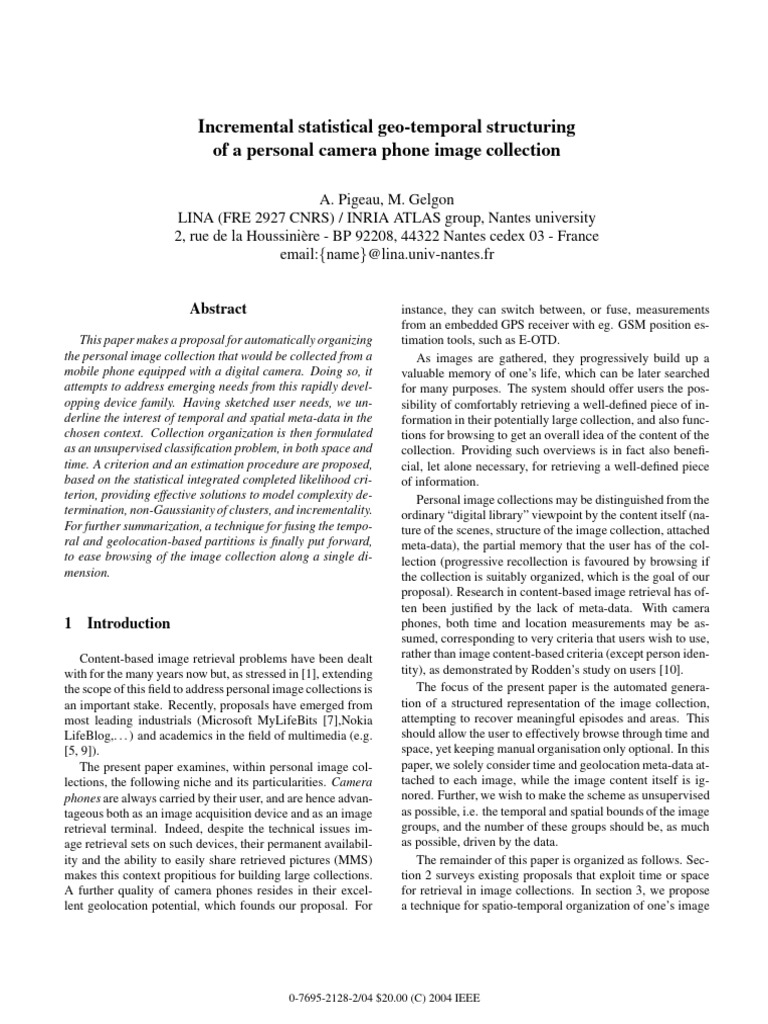 Pigeau Gelgon Icpr2004 | PDF | Cluster Analysis