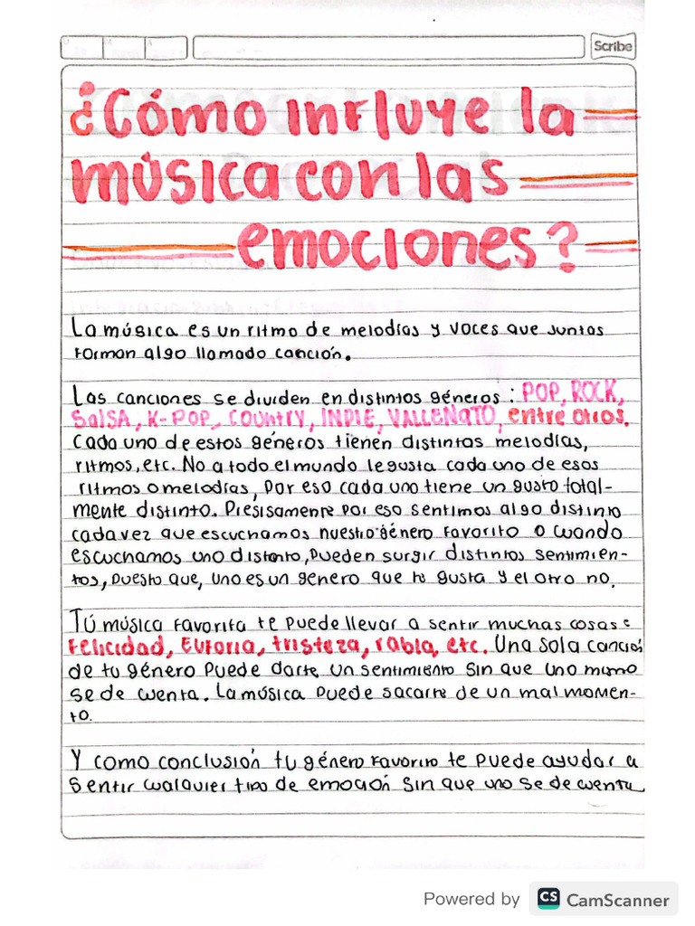 Cómo influye la música en las emociones | PDF