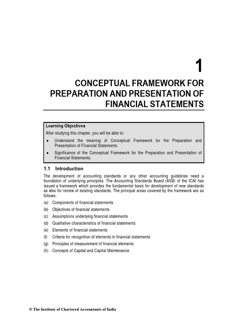 Reading-1 - CLO 1 - Framework of Financial Statements | PDF | Expense ...