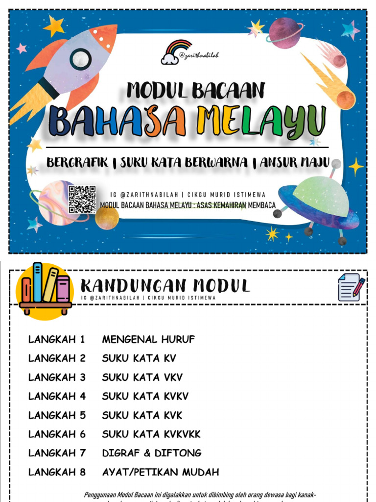 Modul Bacaan Bahasa Melayu | PDF