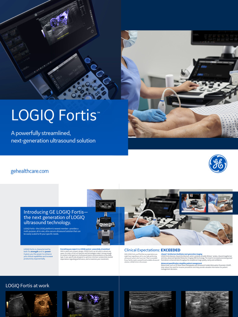 2344-LOGIQ Fortis Brochure - HDU - JB16976XX - v5 | PDF | Medical ...