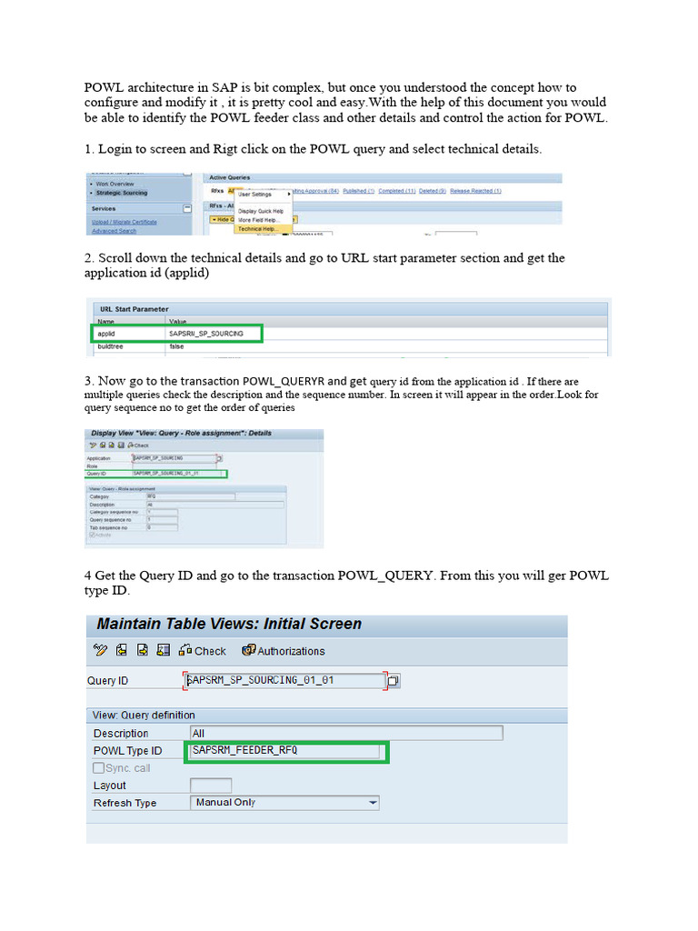 Configuring POWL Architecture in SAP | PDF