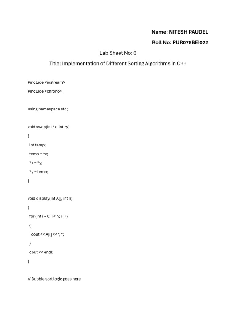 Sorting | PDF | Algorithms And Data Structures Sorting | PDF | Algorithms And Data Structures