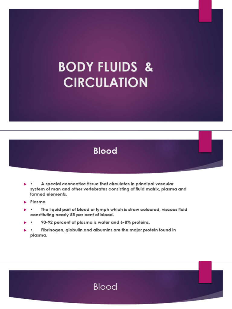 Body Fluids & Circulation | PDF | Atrium (Heart) | Heart