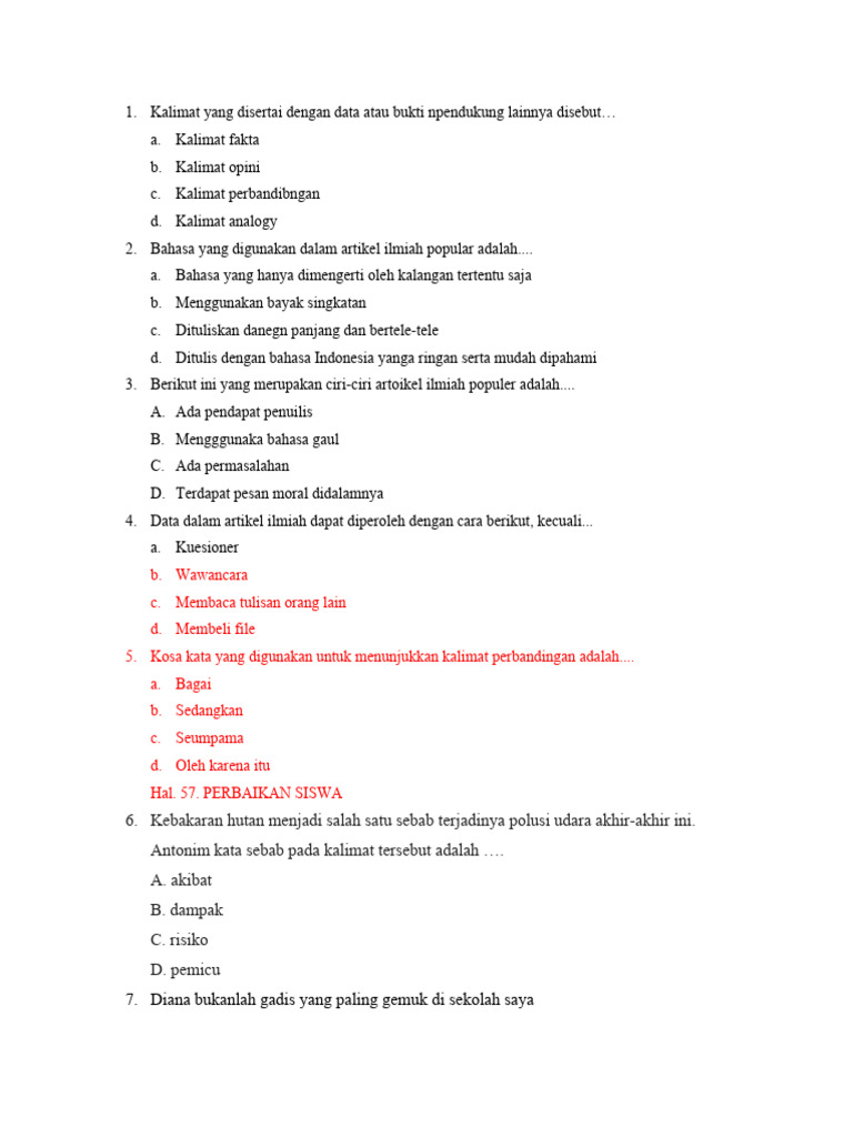 Soal Pas PPKN Kelas 7 | PDF | Kajian Bahasa Asing