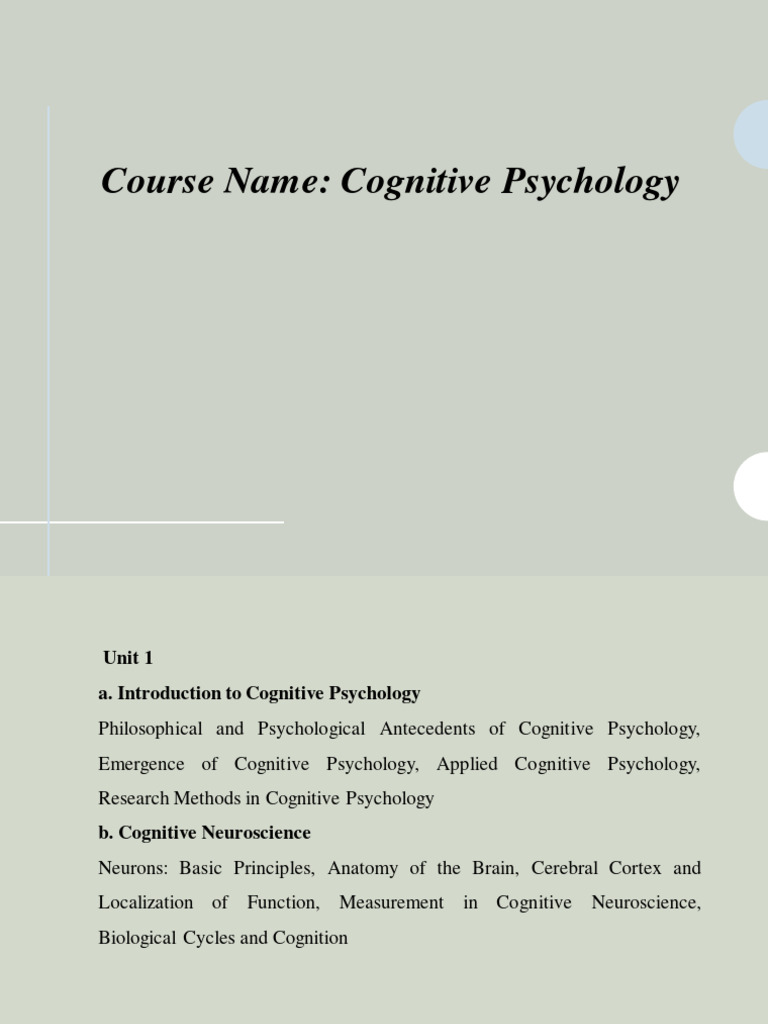 Introduction to Cognitive Psychology | PDF | Empiricism | Rationalism
