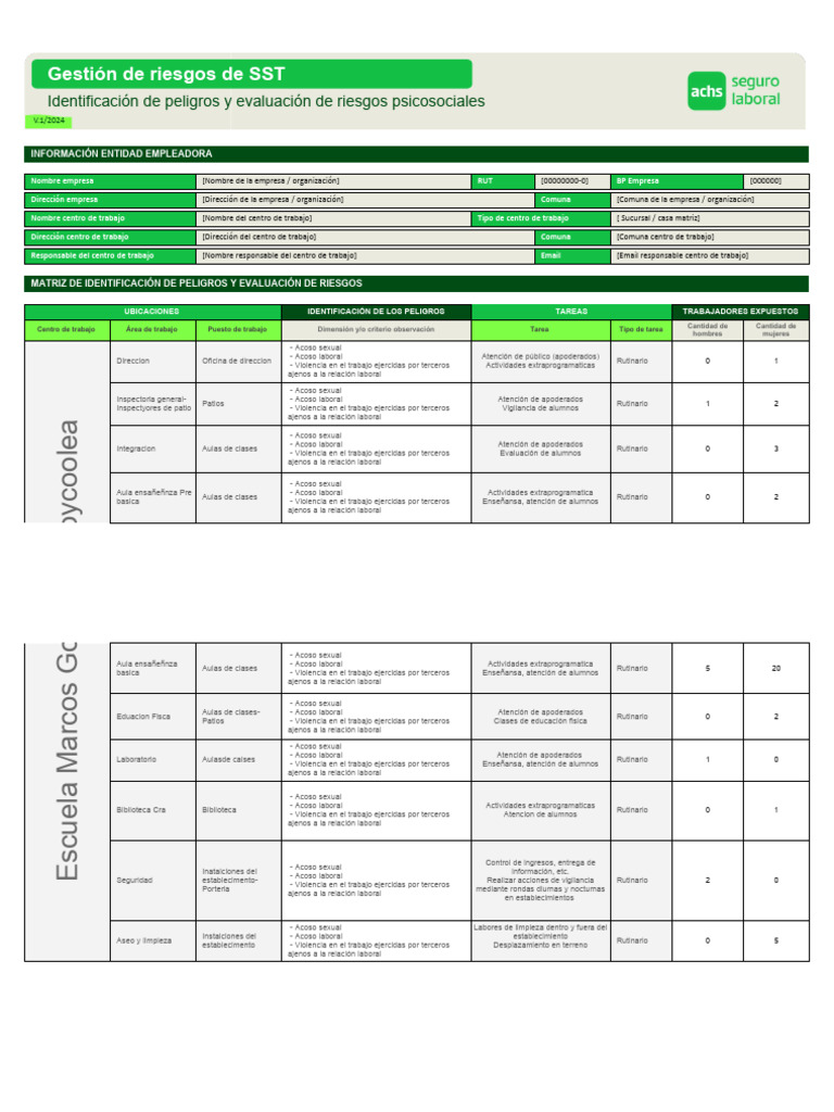 Formato Miper 21 643 | PDF | Riesgo | Violencia