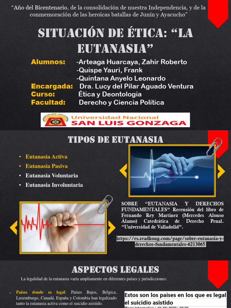 Etica La Eutansia | PDF | Cuidados paliativos | Muerte