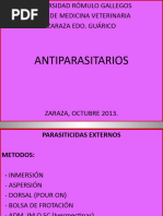 Tabla de Antiparasitarios | PDF