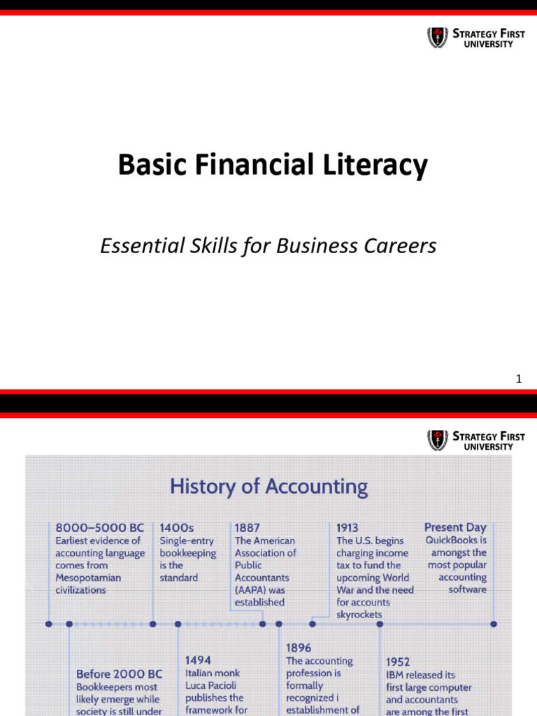 Basic Financial Literacy - CSR - Update | PDF | Debits And Credits ...