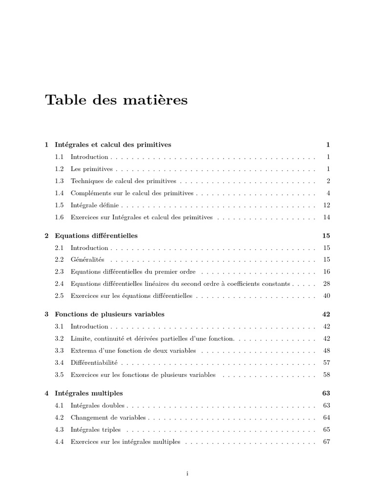 Calcul des Primitives et Intégrales | PDF | Relations mathématiques ...
