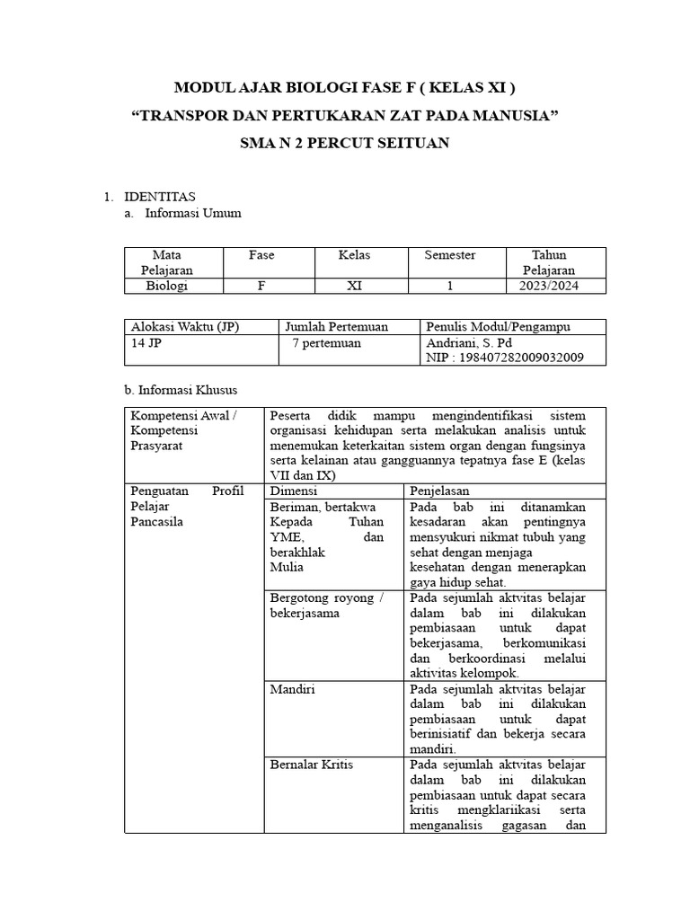 Modul Ajar Bab 4 PLP | PDF
