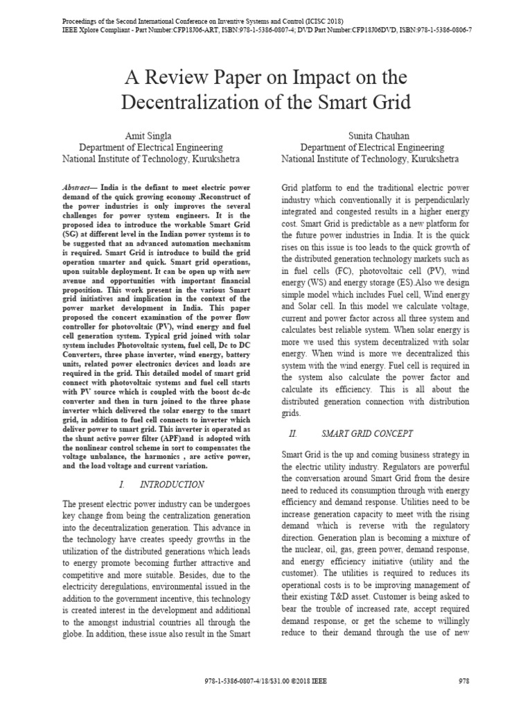 Sing La 2018 | PDF | Smart Grid | Electrical Grid