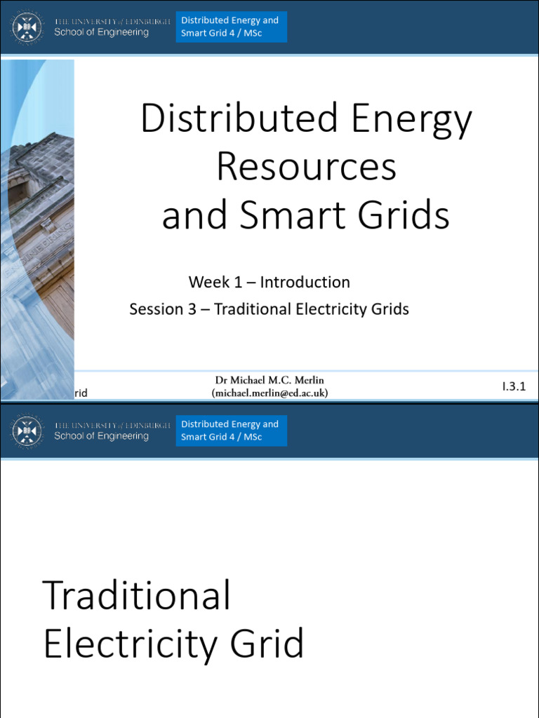 1.3 DERSG Traditional Electricity Grids | PDF | Electrical Grid ...