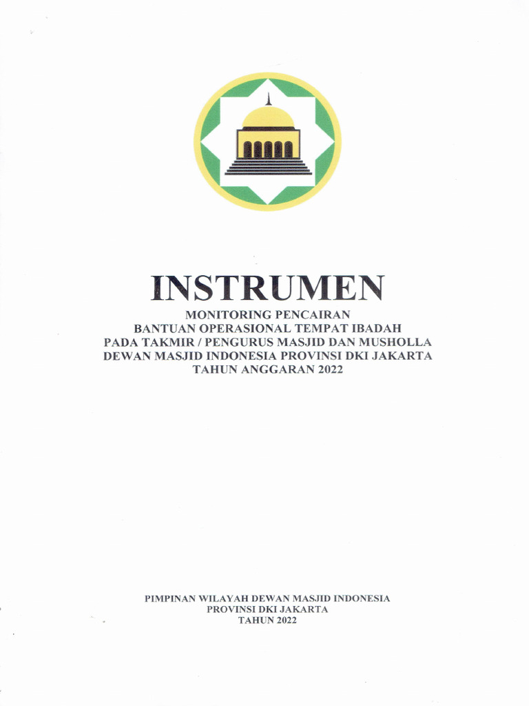 Instrumen Masjid Nurul Huda Balap Speda | PDF