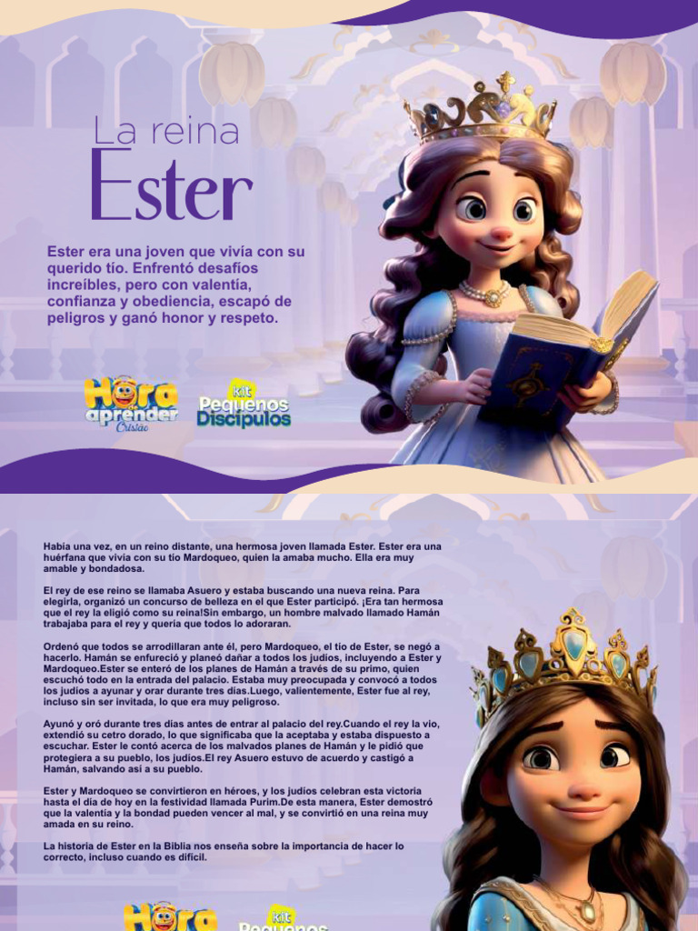 La Reina Ester | Descargar gratis PDF | Esther | Libro de Ester