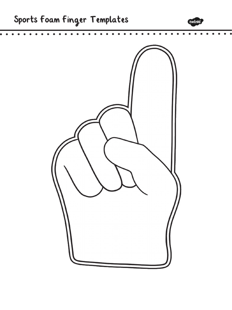 Sports Foam Finger Templates | PDF