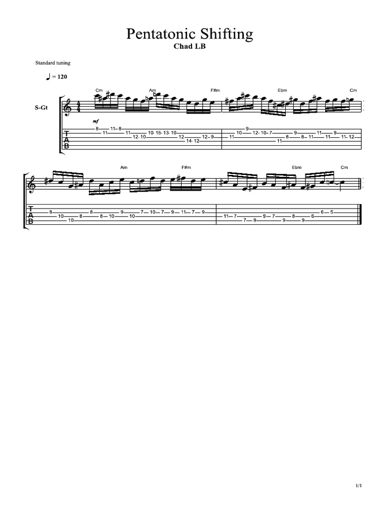 Pentatonic Shifting | PDF