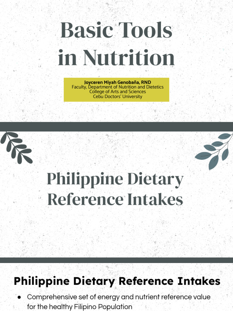 Unit 3. Nutrition Tools | PDF | Nutrients | Foods