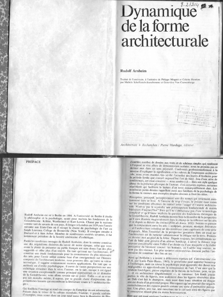 Dynamique de La Forme Architecturale (PDFDrive) | PDF