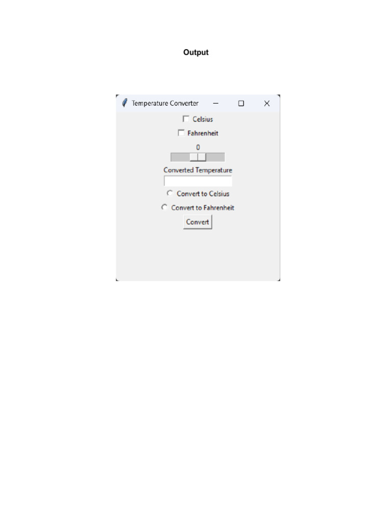 Sample Output For Tkinter App | PDF