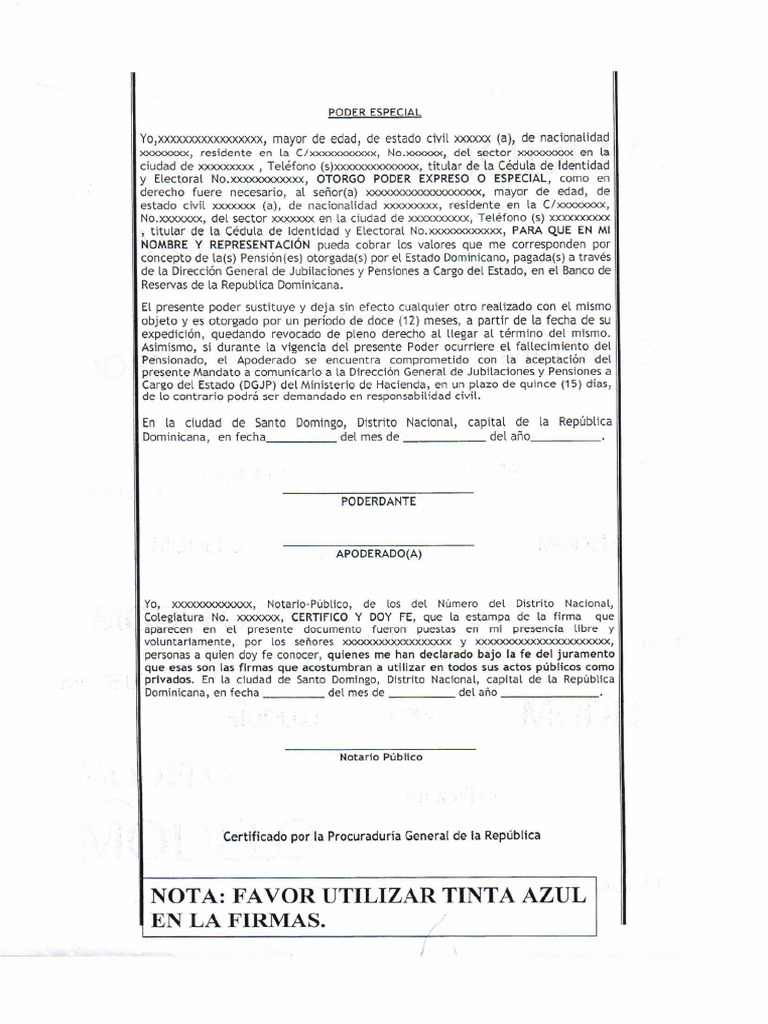 Modelo de Poder Con Firma | PDF