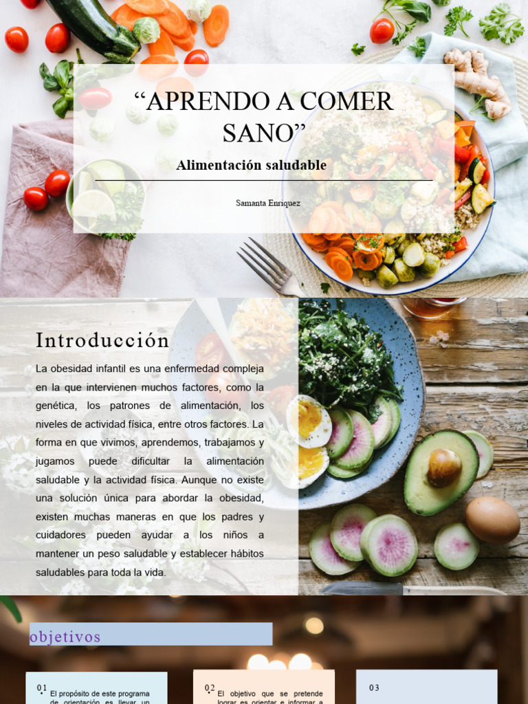 Diapositiva Del Programa de Orientacion Alimentos Saludables. - 013407 ...