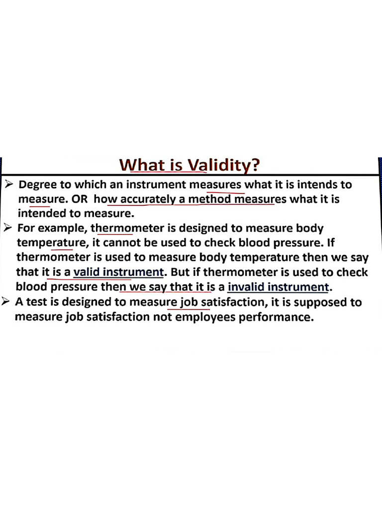 Validity | PDF