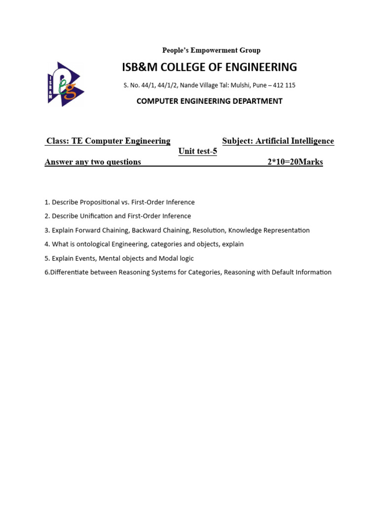 Isb&M College of Engineering | PDF | Teaching Methods & Materials ...