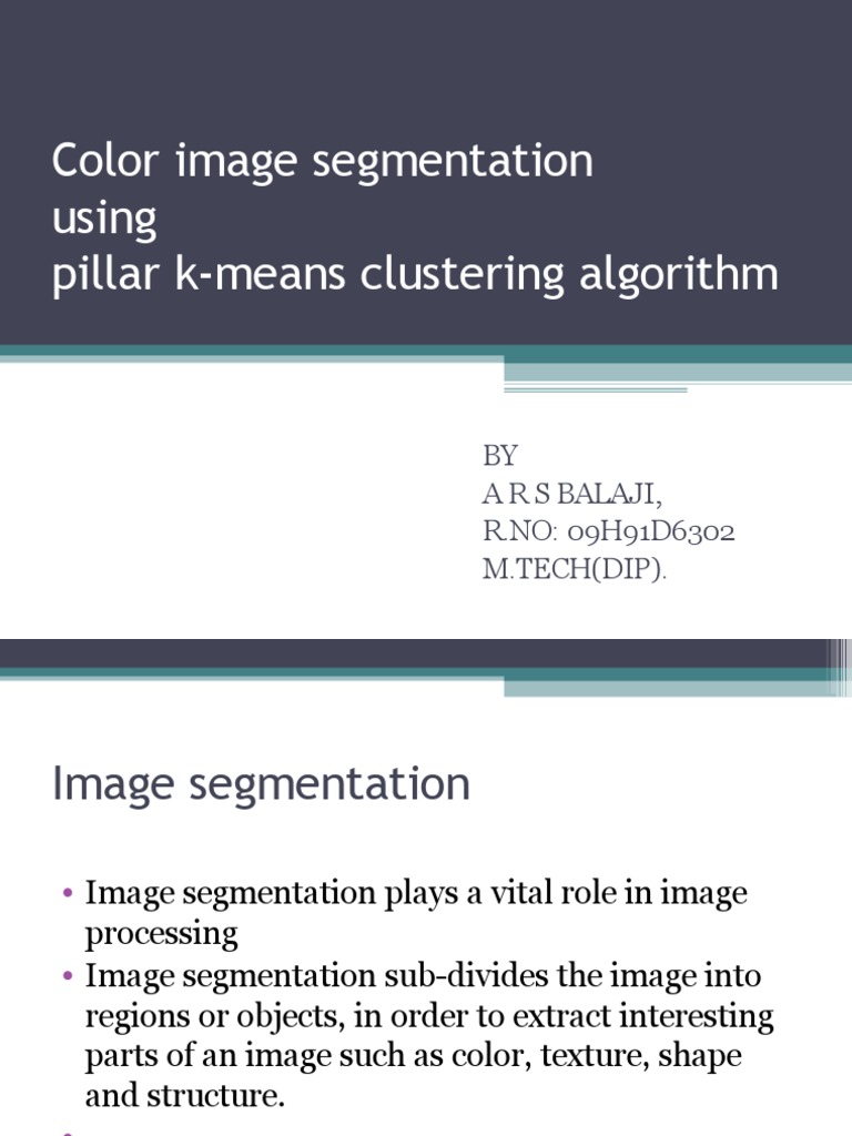 On Color Image Segmentation Pdf Cluster Analysis Image Segmentation