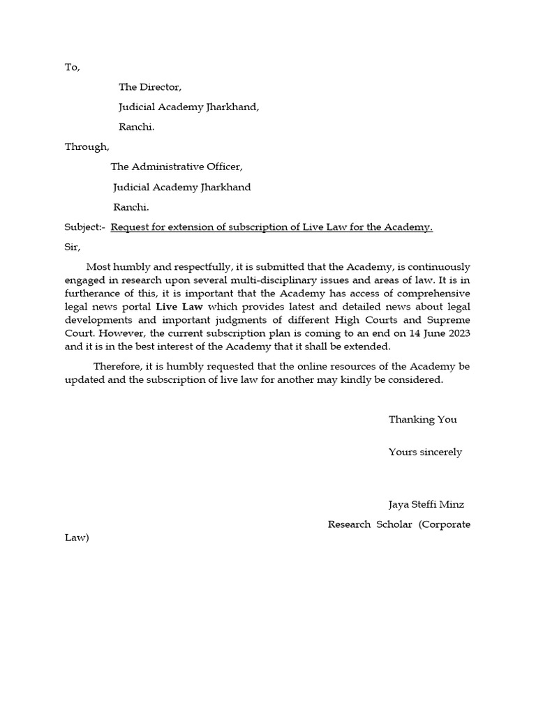 Extend Live Law Subscription | PDF | Law