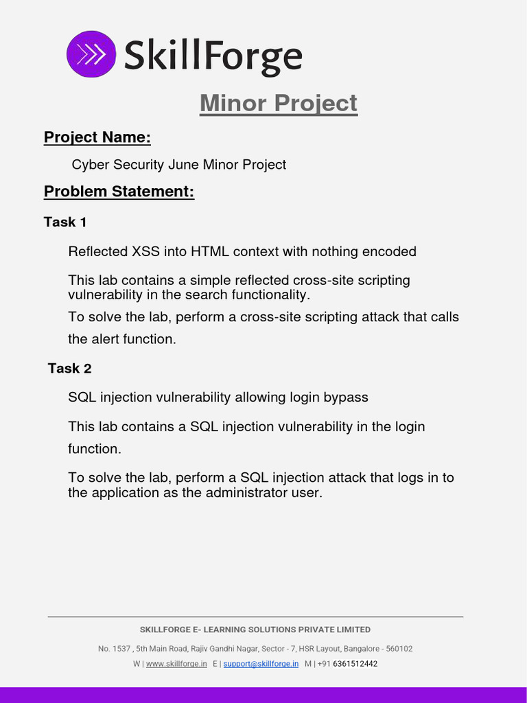 Cyber Security Minor Project | PDF