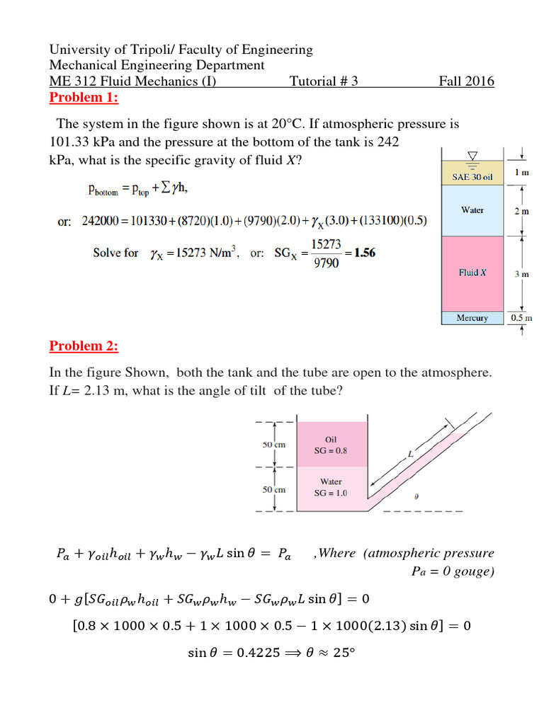 Tutorial 3 +solution | PDF