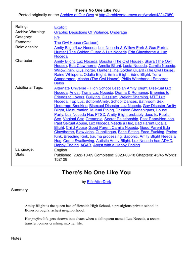 Theres No One Like You | PDF