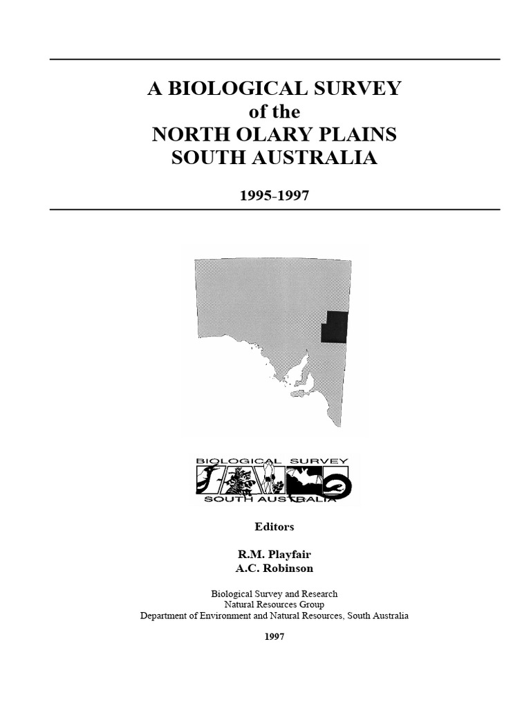 North-Olary-Plains-BioSurvey (1) | PDF | Lake | Australia