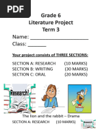 Grade 7 EFAL and HL Project Teacher InformationTerm 3 2023 1 | PDF